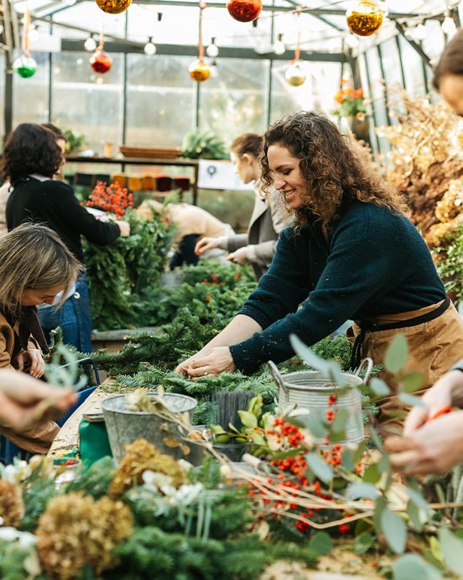 FLO London | 6 Christmas wreath making workshops London 2025
