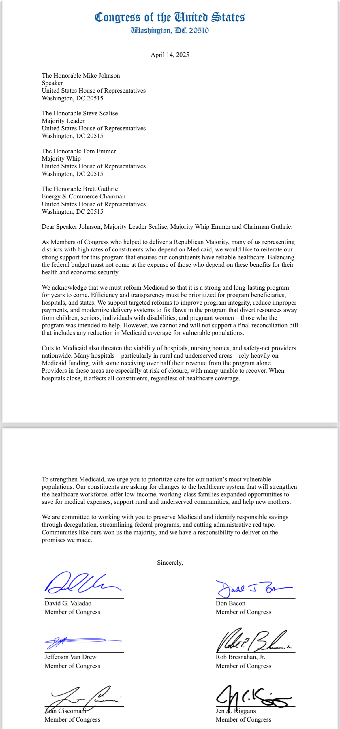 After 2nd Vote for Plan to Gut Medicaid, Ciscomani Sends 2nd Letter ...