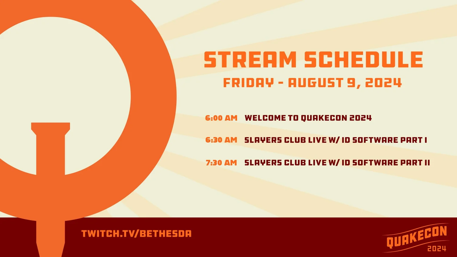 QuakeCon 2024 has revealed its streaming schedule — Maxi-Geek