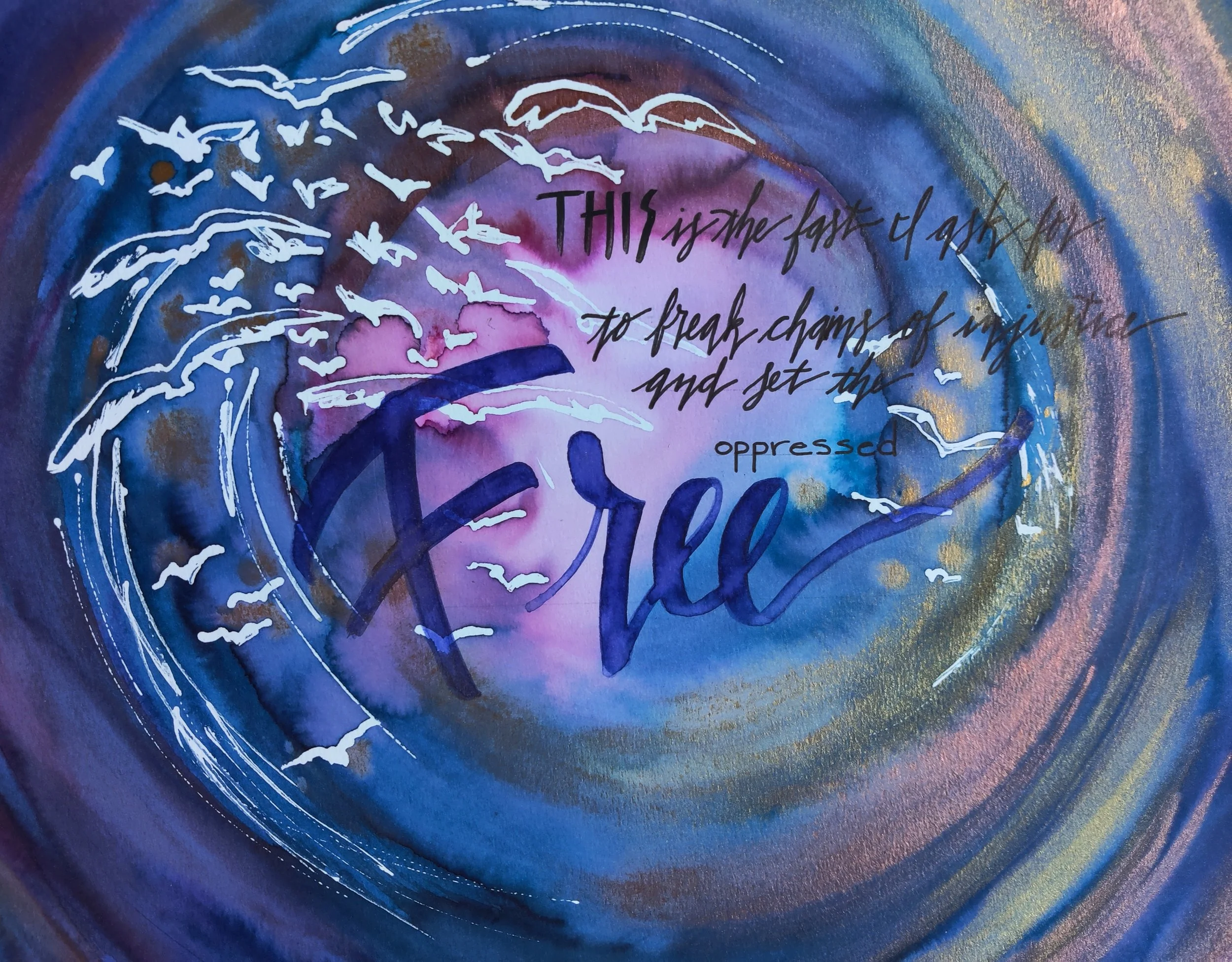 The Spirit Sets Free, set free movement, 2024 calendar, tealpatrickart ...