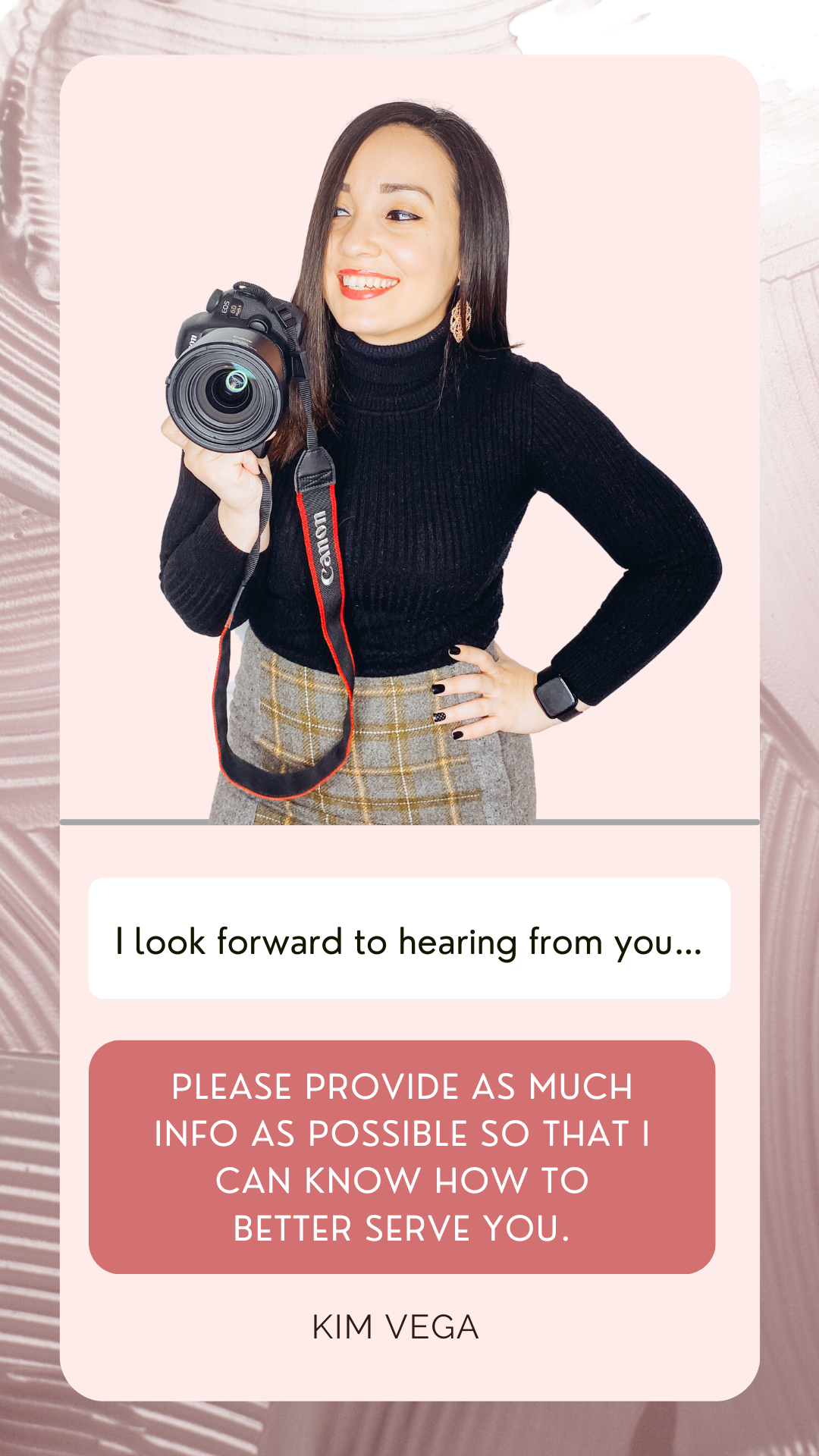 Kim Vega Photography - Contact — Kim Vega Photography