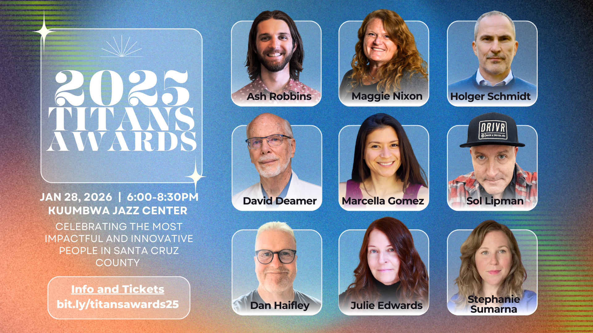 Titans 2025 Award Recipients — Santa Cruz Works