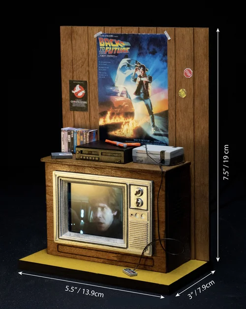 DAVID MINIATURES - Retro TV Set