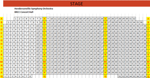 Seating Charts — Hendersonville Symphony