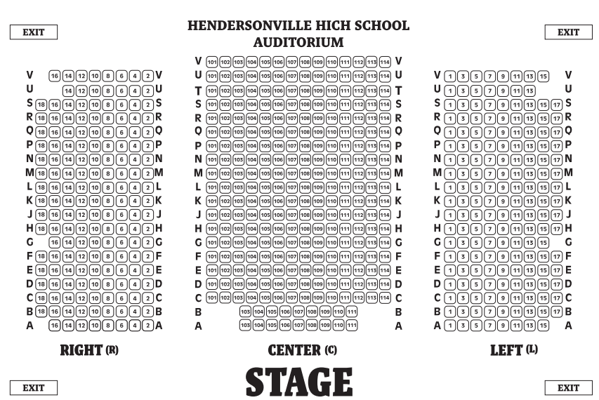 Seating Charts — Hendersonville Symphony