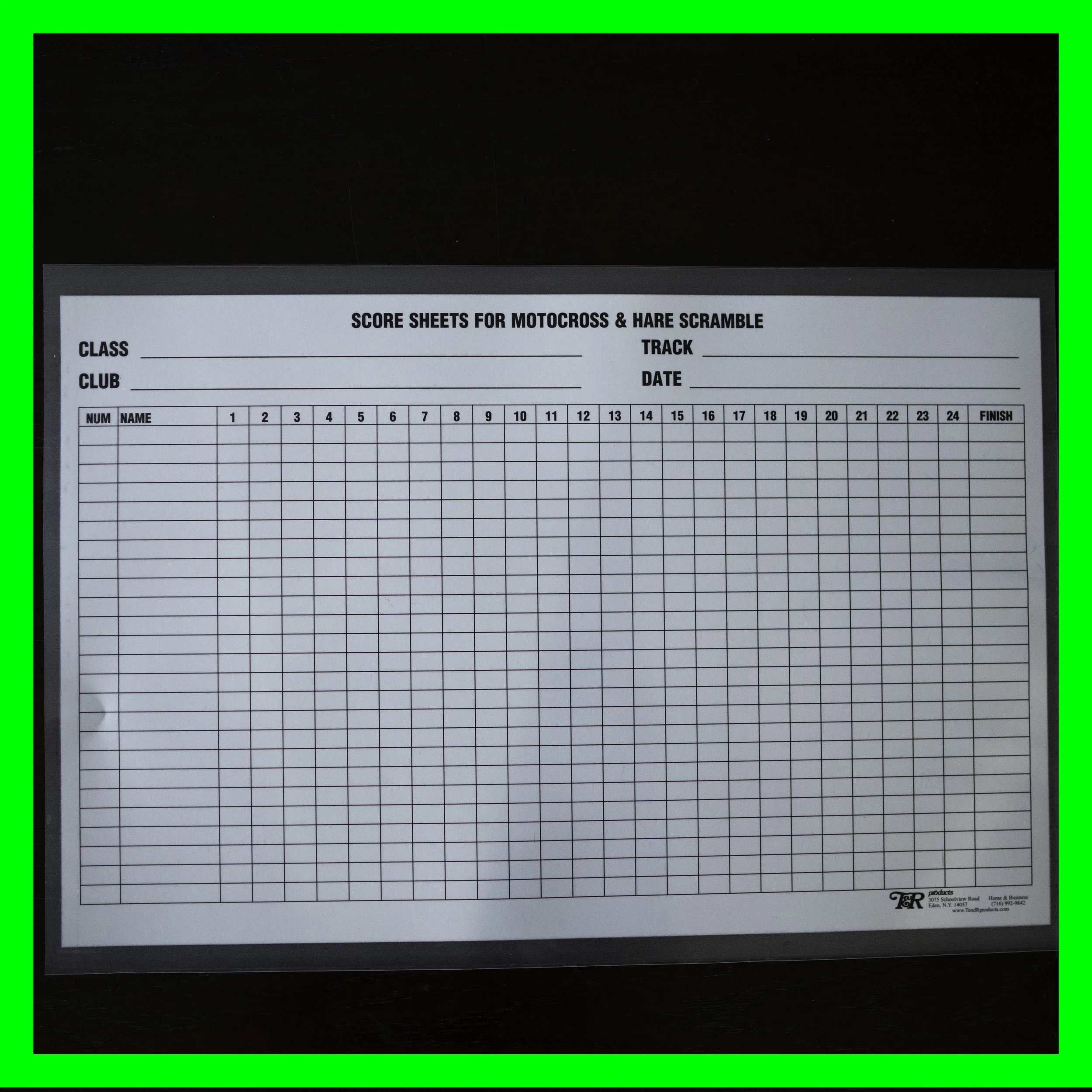 Racing Arrows, Score Cards and More — T&R PRODUCTS