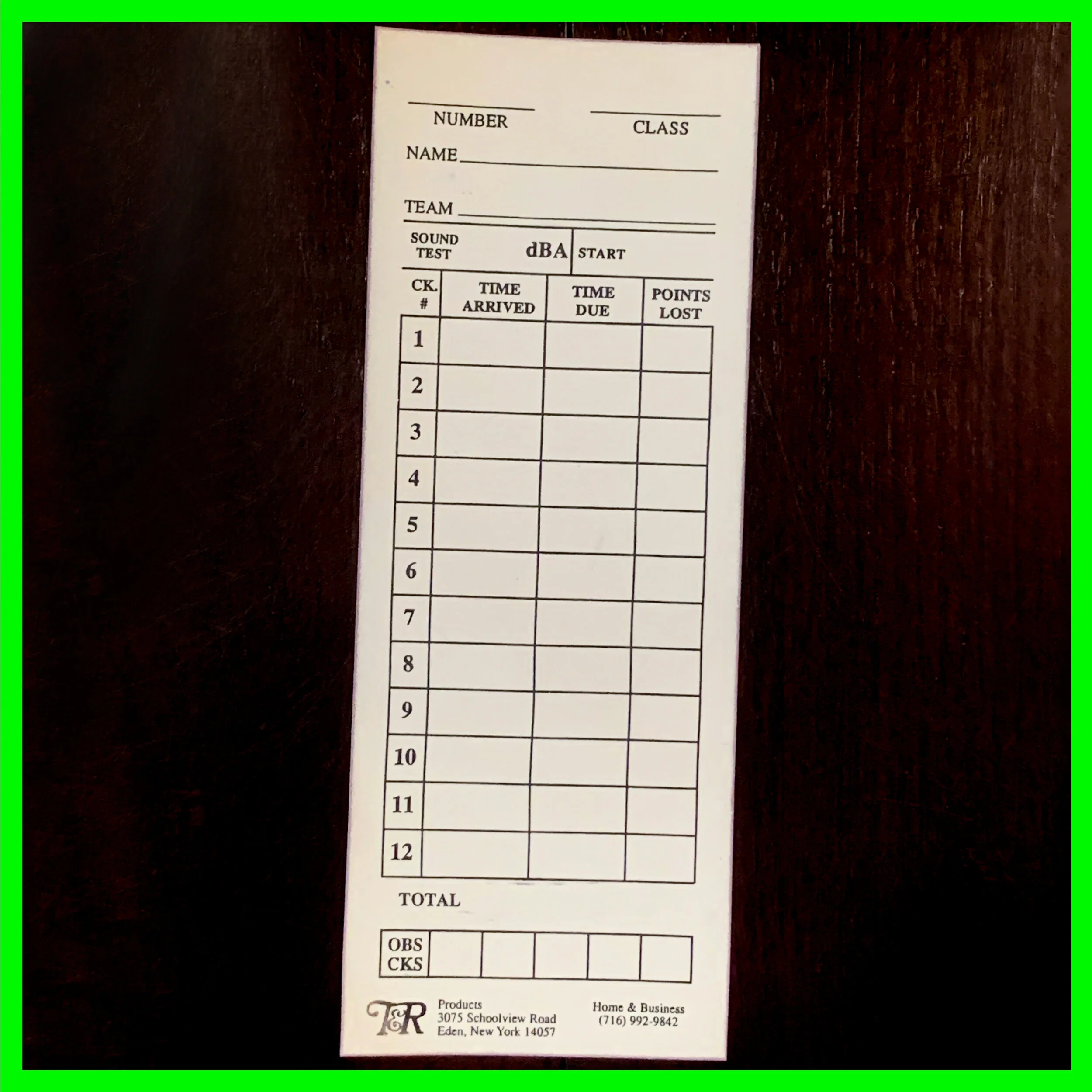 Racing Arrows, Score Cards and More — T&R PRODUCTS