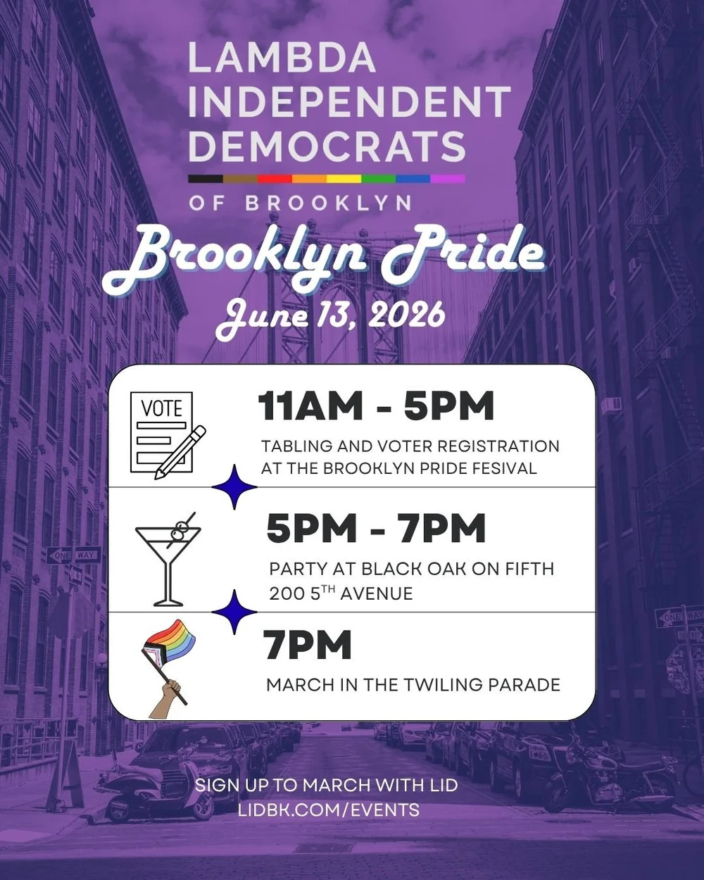 Brooklyn Pride with LID — Lambda Independent Democrats of Brooklyn