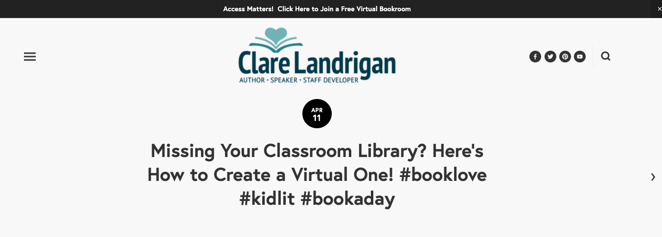 Virtual Bookroom — Clare Landrigan