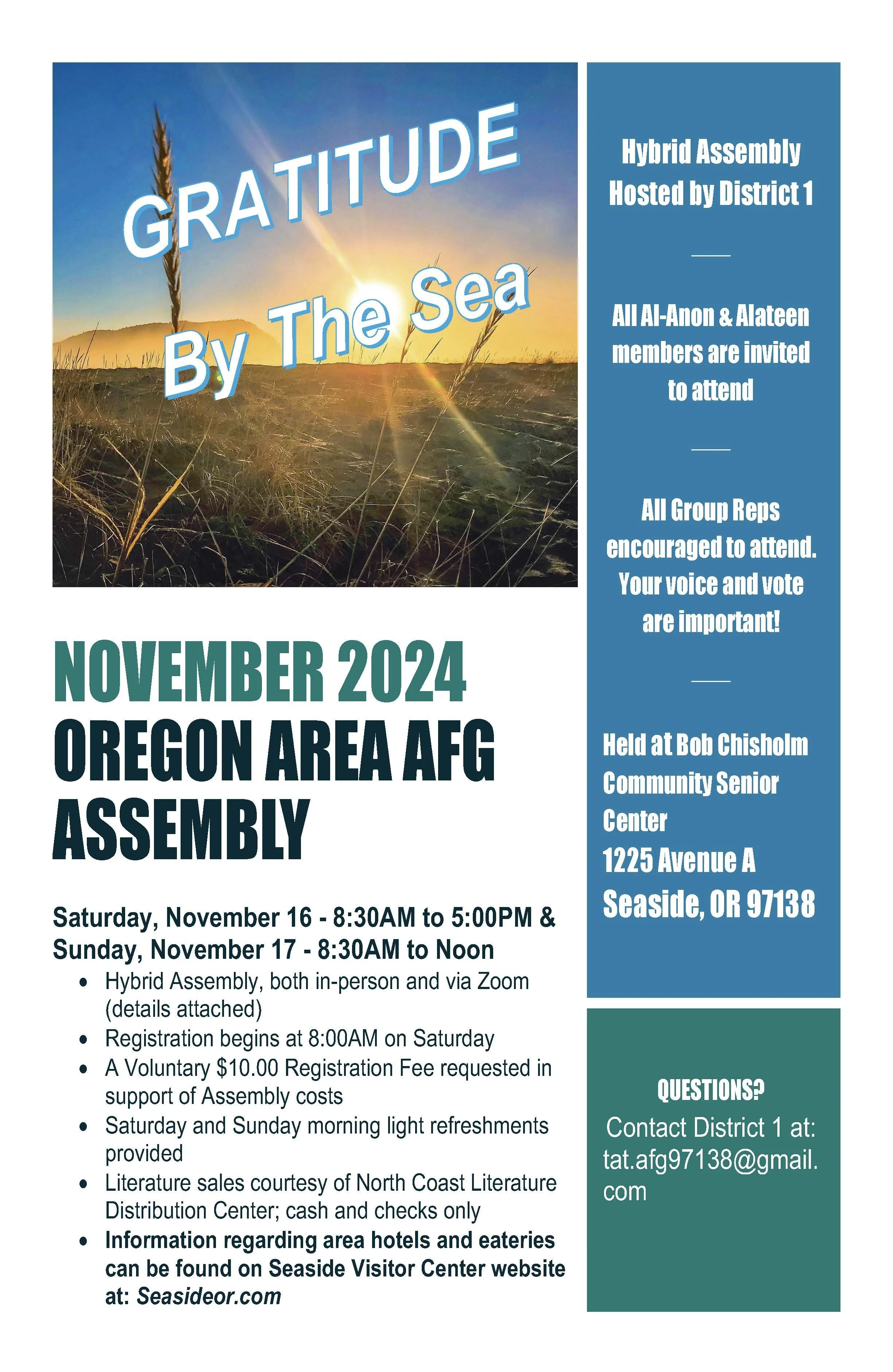 Flyers for upcoming Events! — Oregon Al-Anon/Alateen