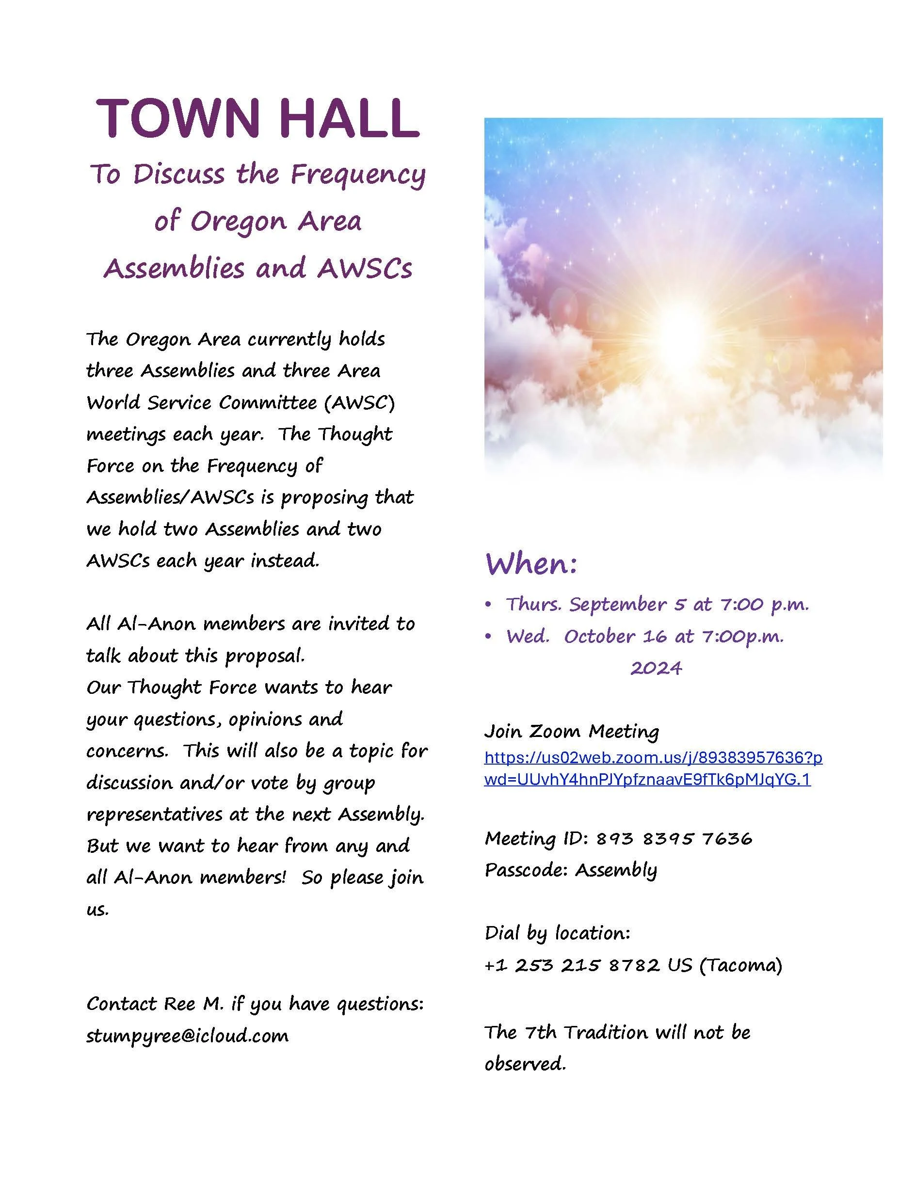 Flyers for upcoming Events! — Oregon Al-Anon/Alateen