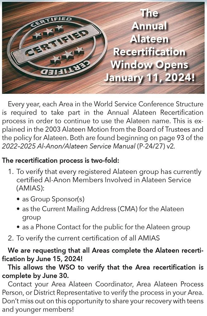 Working with Alateen — Oregon Al-Anon/Alateen