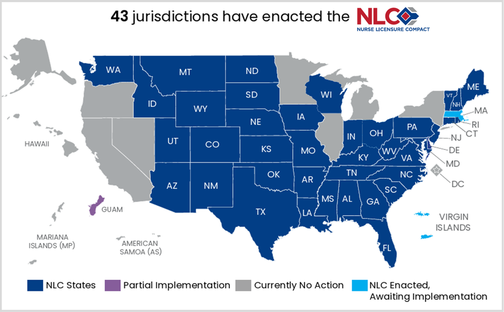 Connecticut is 43rd State to Join Nursing Licensure Compact ...