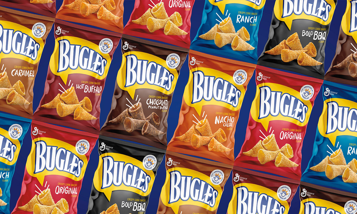 Bugles packaging design refresh — ULTRA CREATIVE, INC.