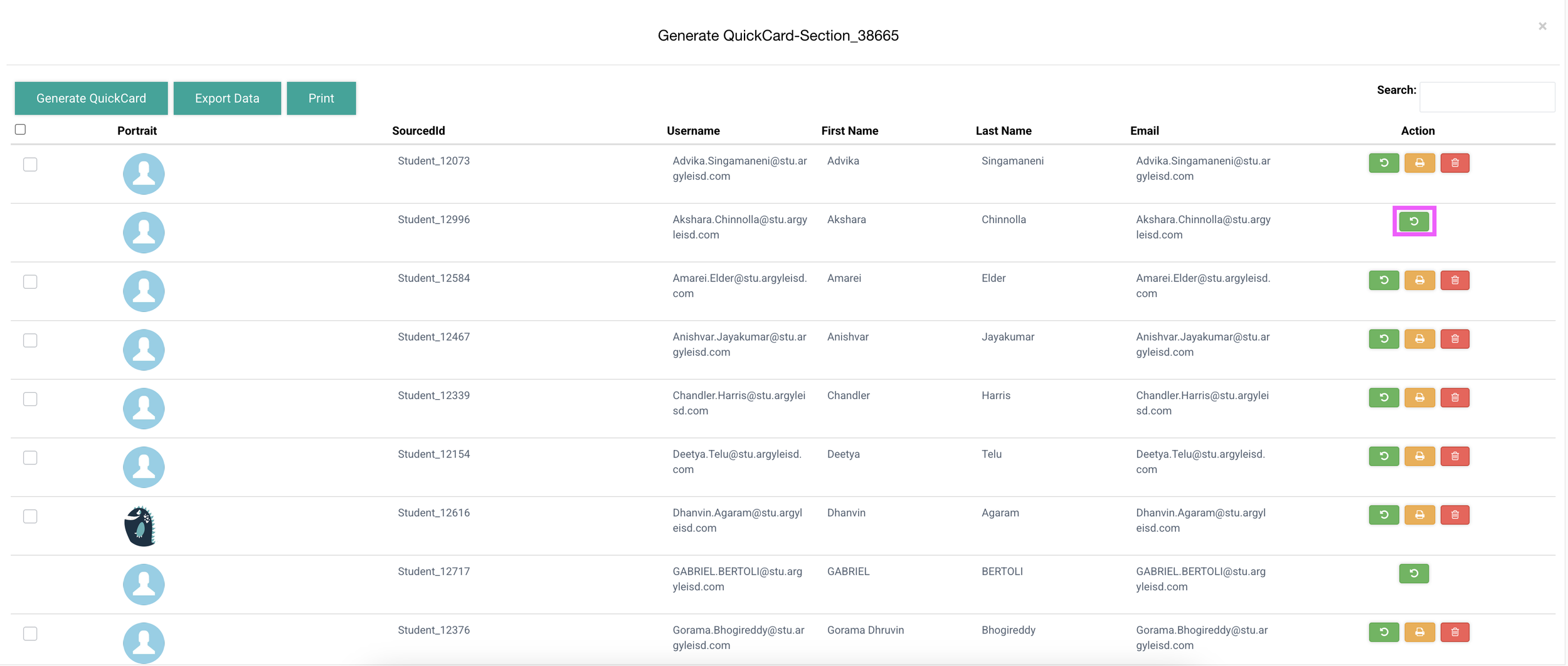 Classlink Quick Card Creation — AISDIT
