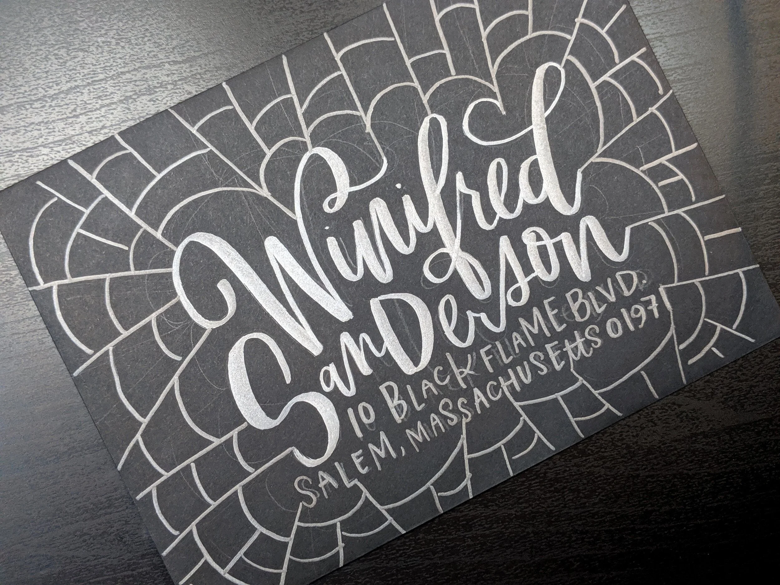 DIY Spooky Mail Art Envelopes for Halloween — Hoopla! Letters