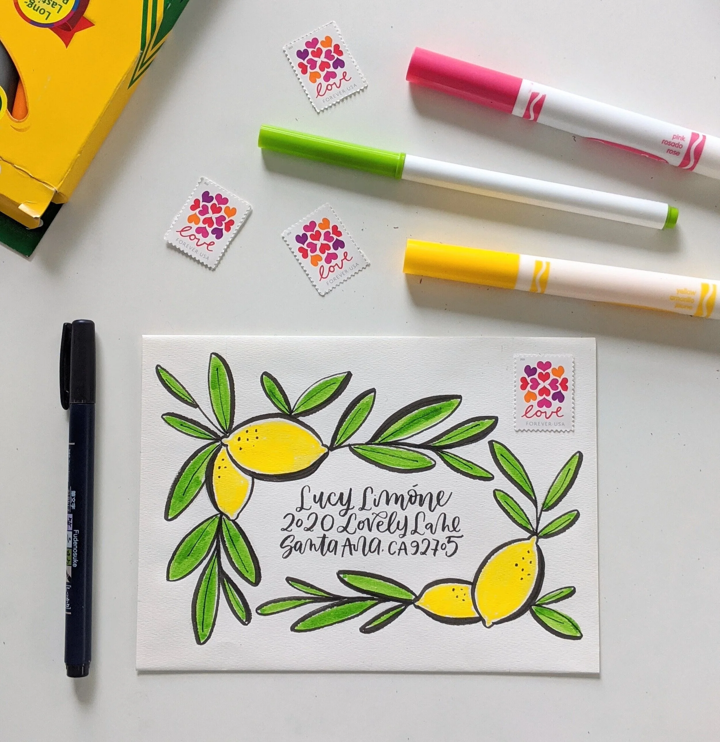 Send Some Sunshine! 3 Spring Mail Art Tutorials — Hoopla! Letters