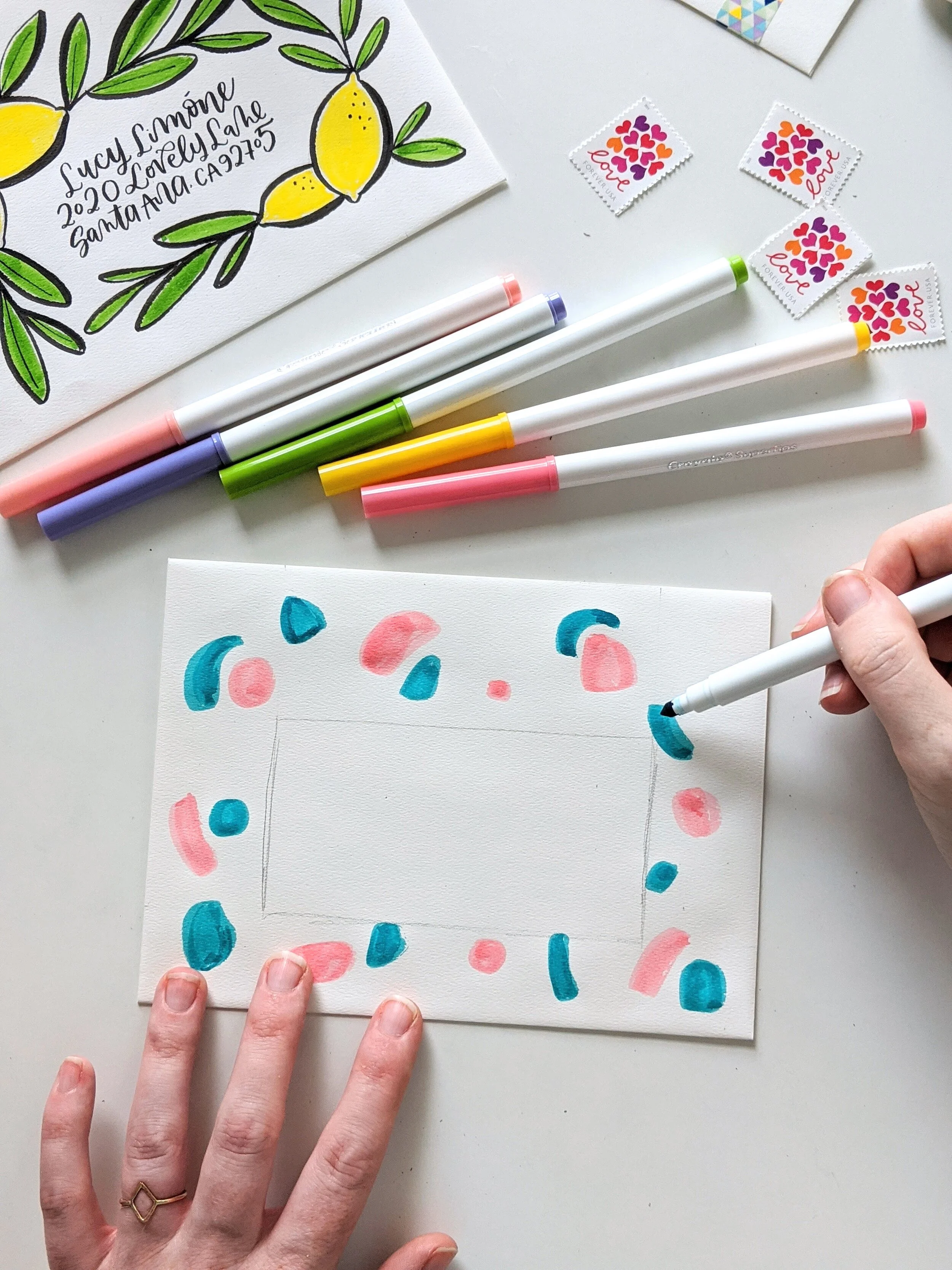 Send Some Sunshine! 3 Spring Mail Art Tutorials — Hoopla! Letters