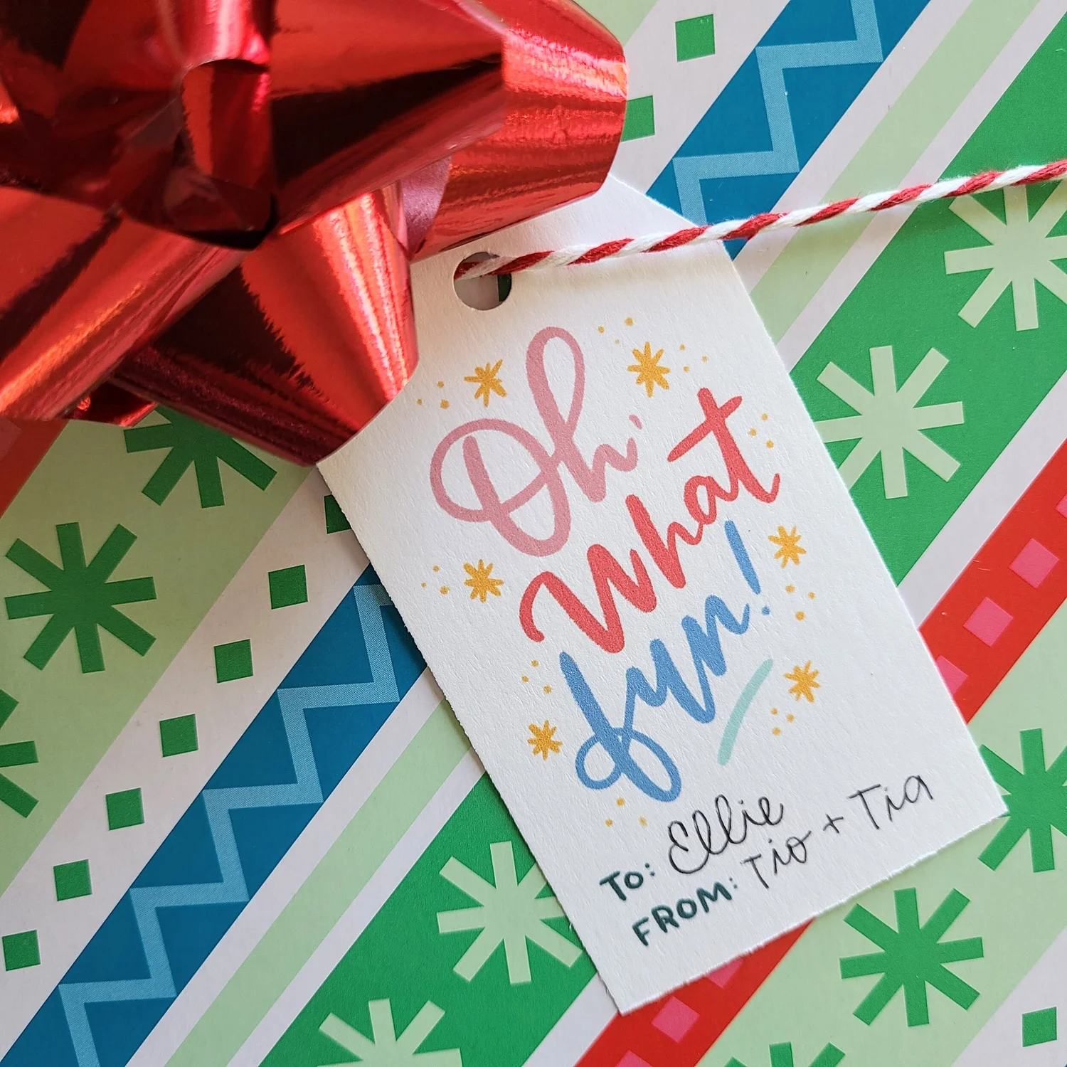 FREEBIE: Printable Holiday Gift Tags — Hoopla! Letters