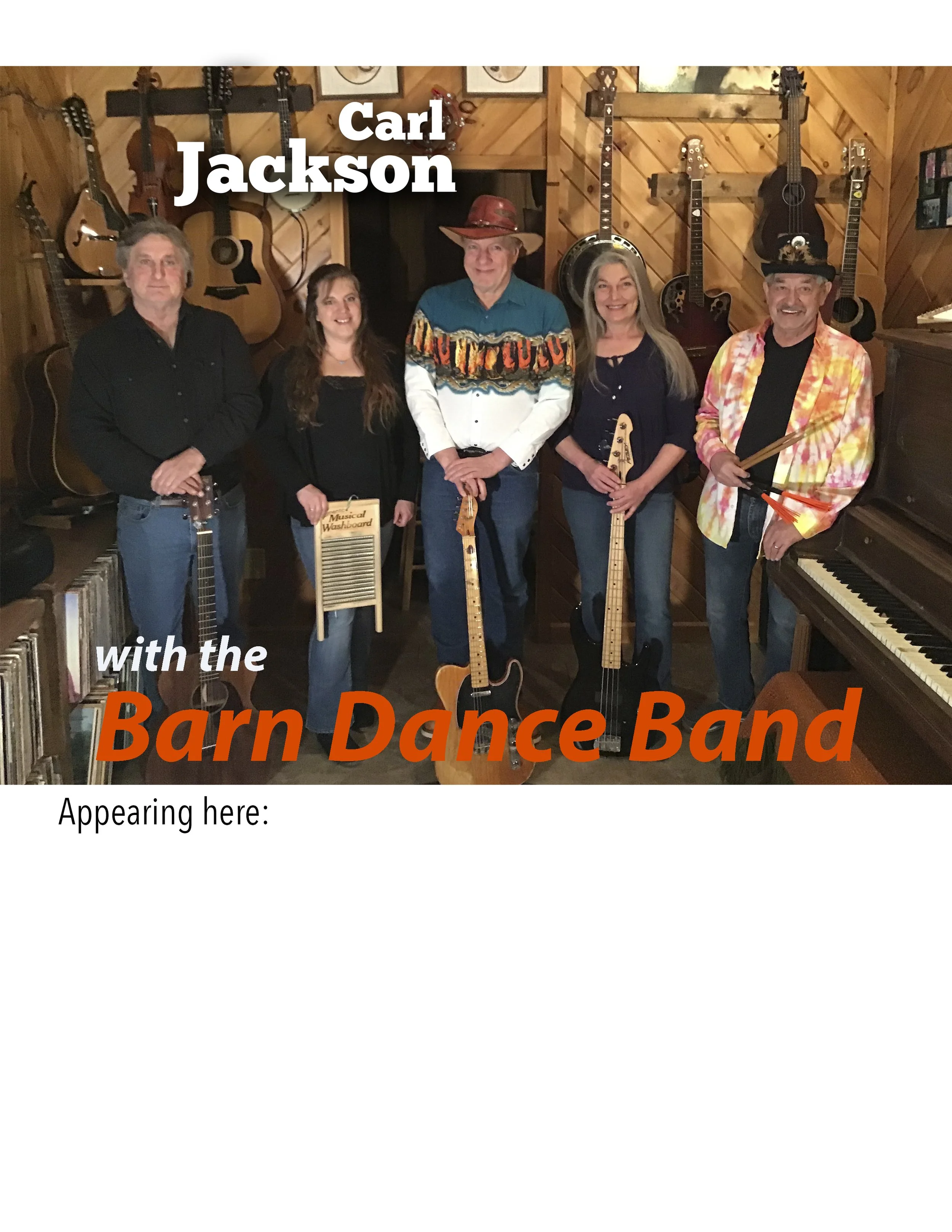 Booking/Contact/Flyers — Carl Jackson Music Wisconsin