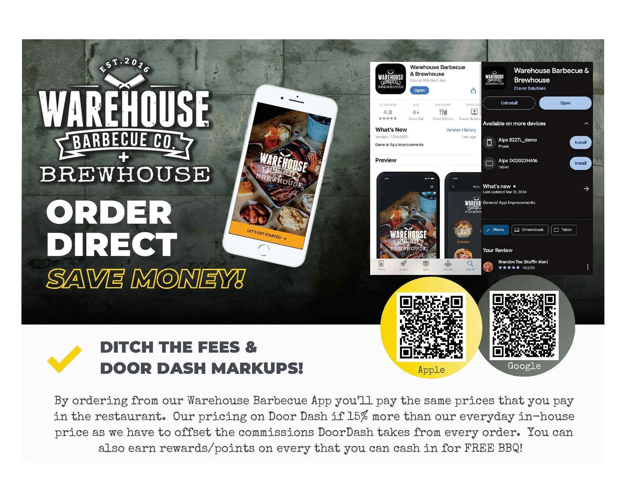 SHOP — Warehouse Barbecue Co.
