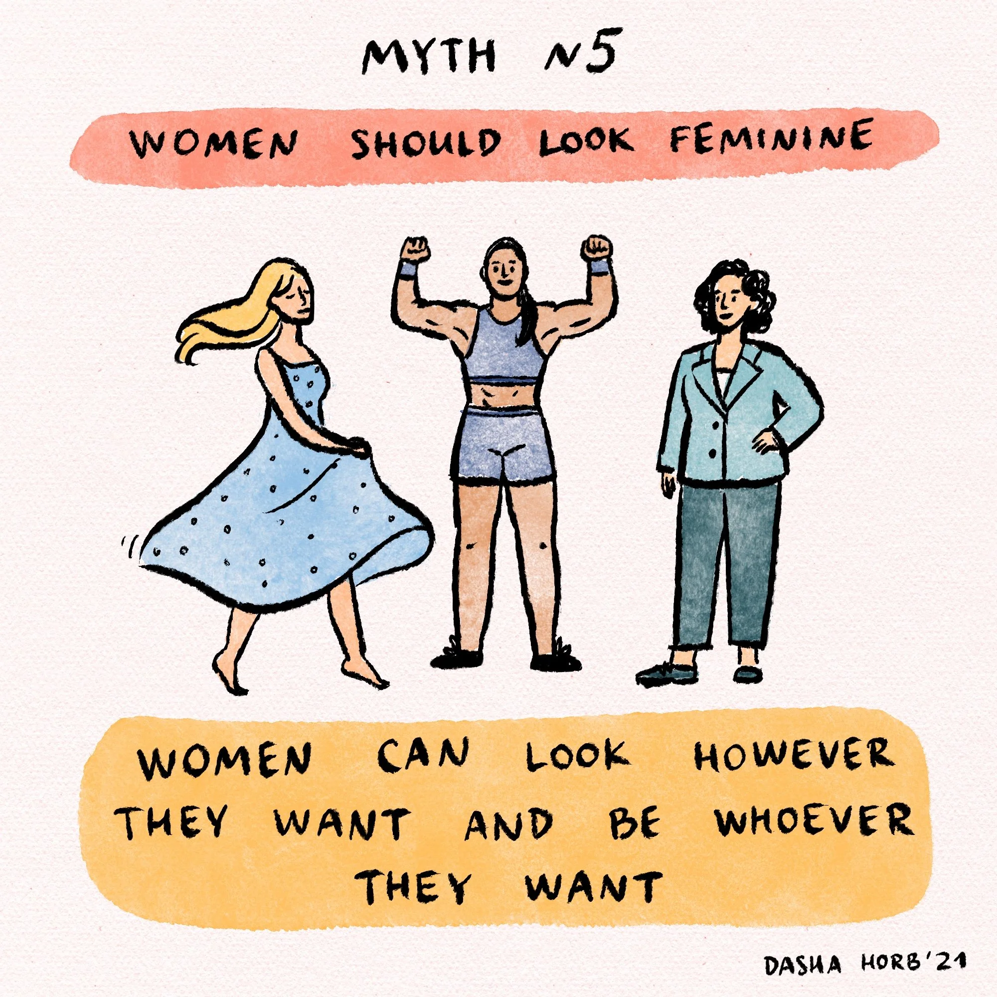 5 myths about women — Dasha Horb