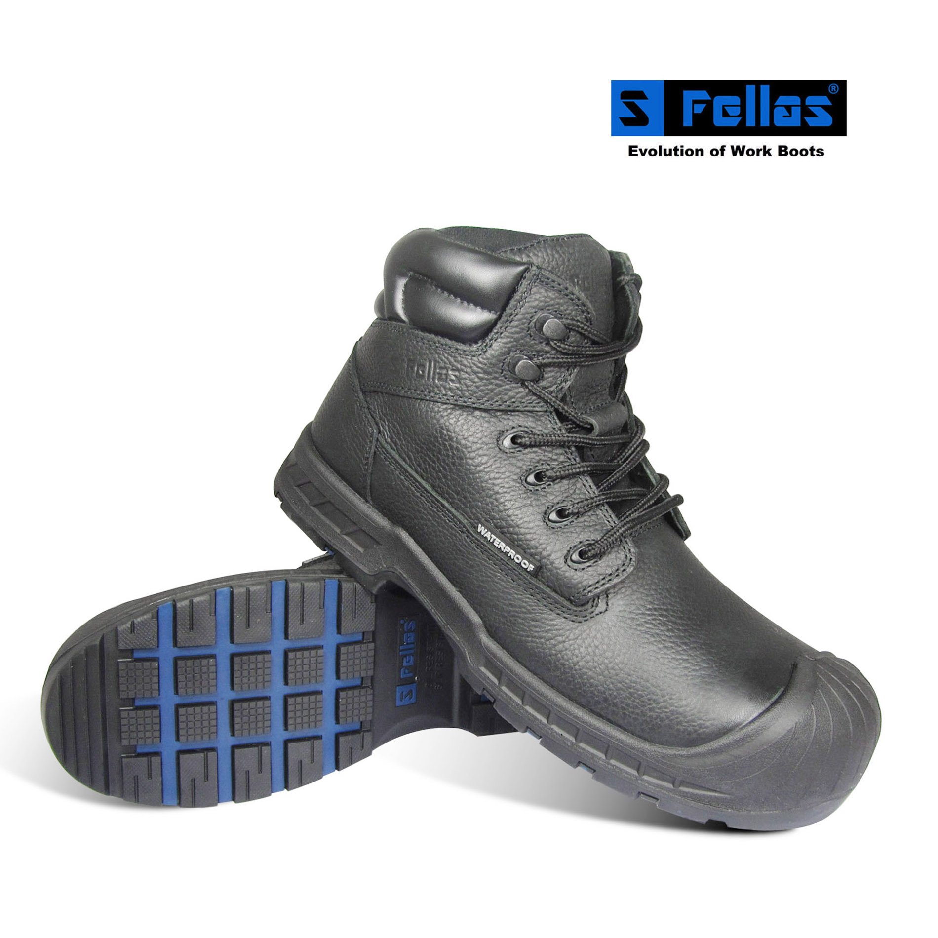 Men 6000 Vulcan Composite Toe Puncture Resistant Black — Genuine Grip ...