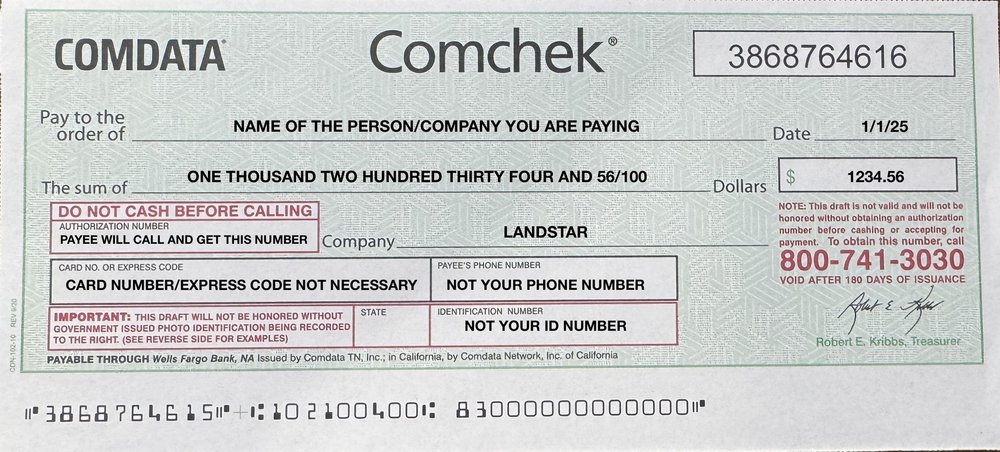 COMCHECK — Blue Ribbon Logistical Solutions