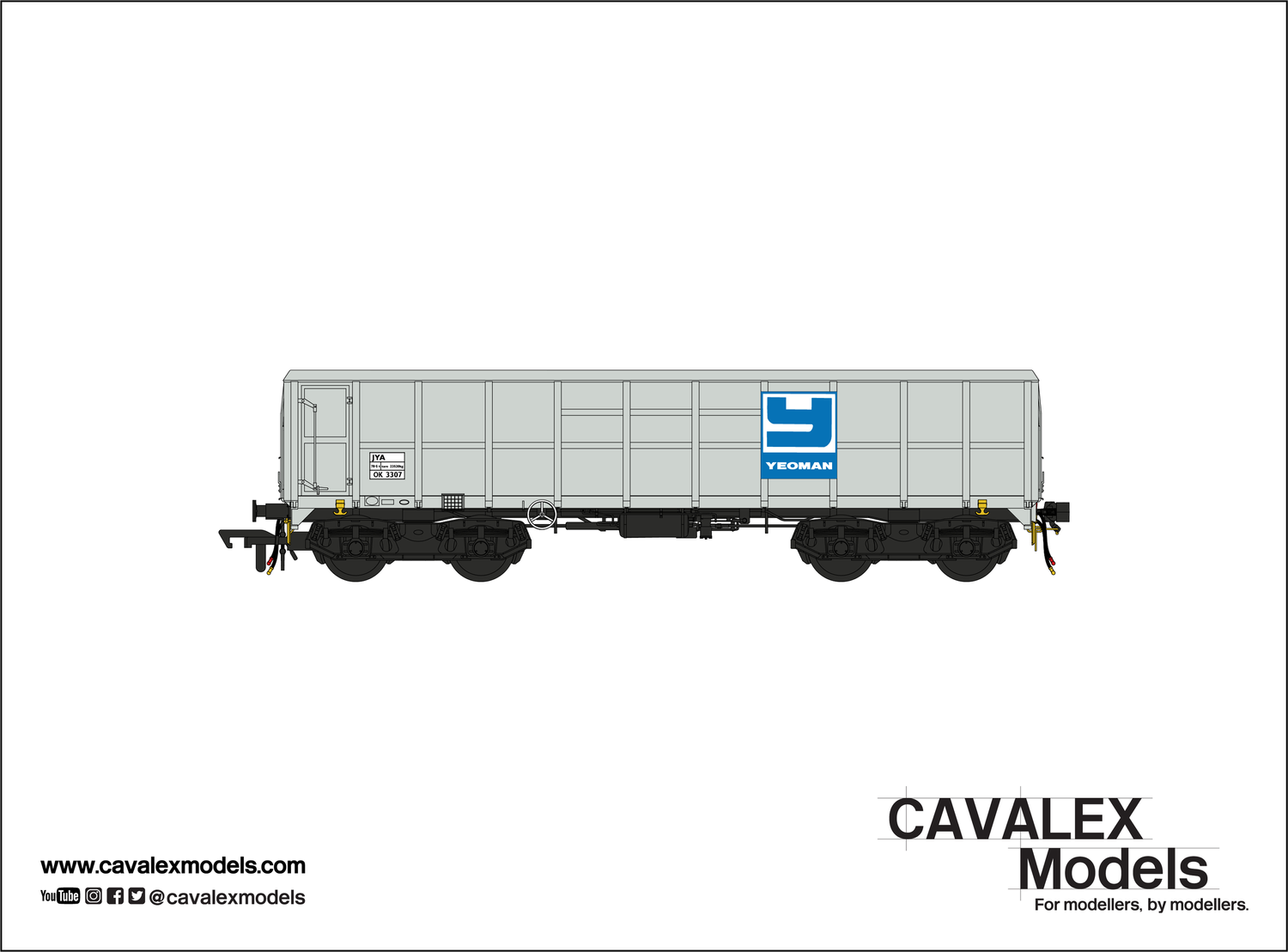 PHY/JYA BOGIE AGGREGATE OPEN BOX WAGON — Cavalex Models