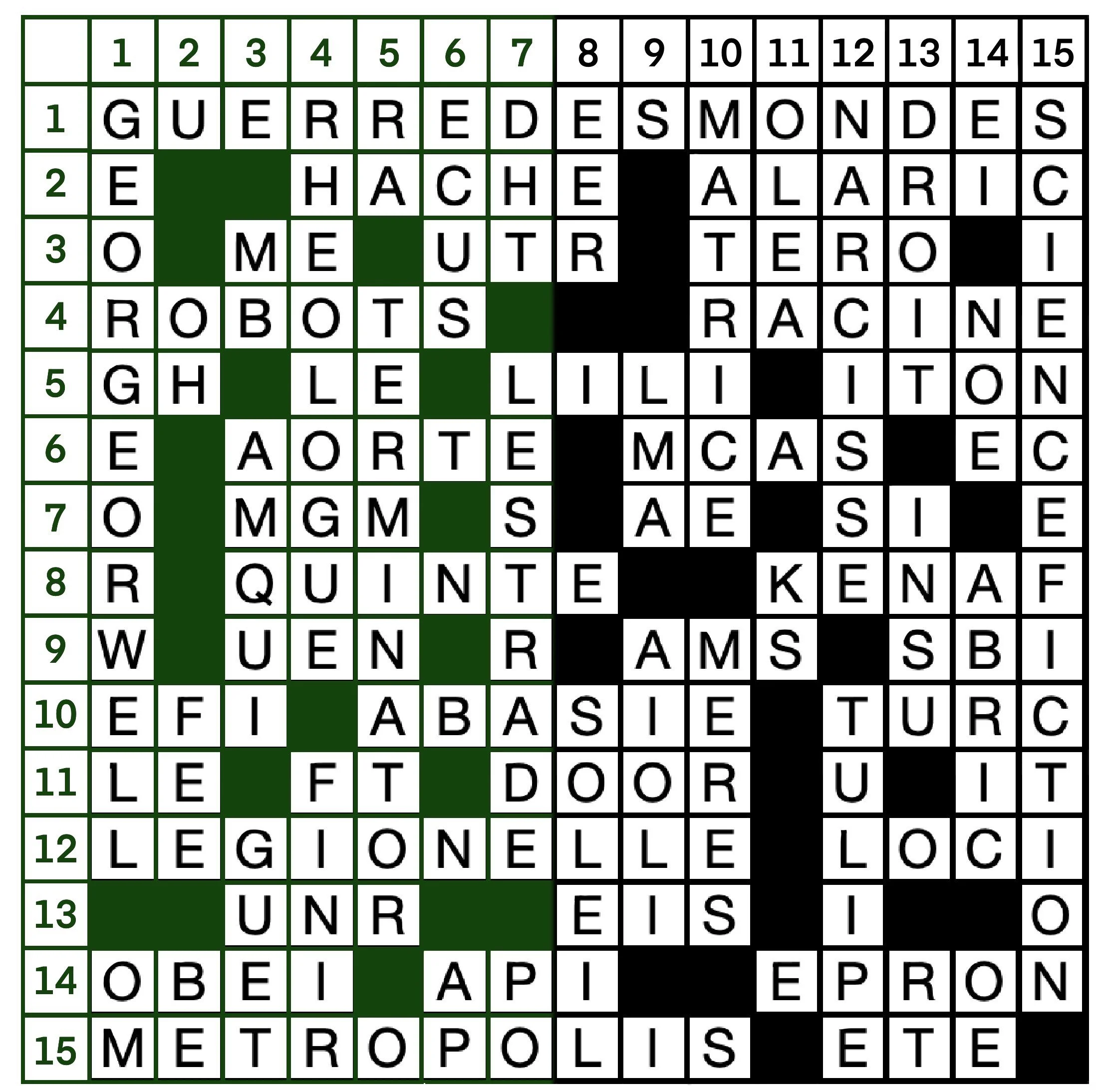 Solutionnaire du mots-croisés - Édition 4 — Le Pouls