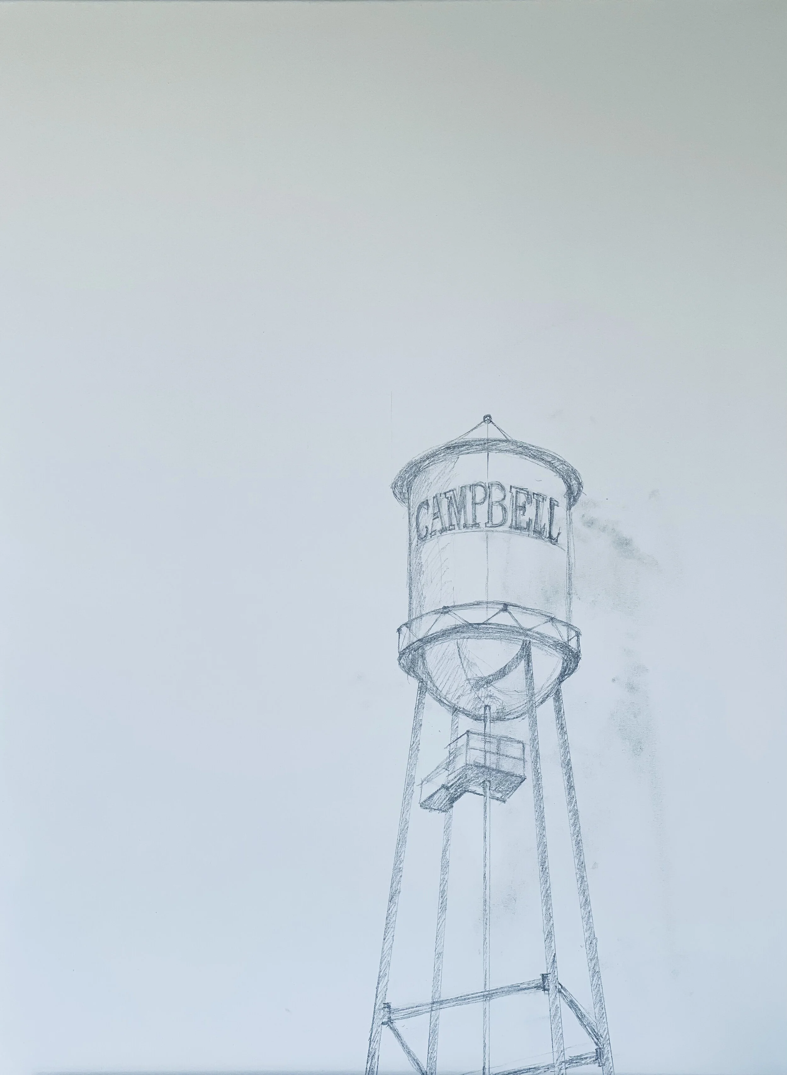 Water Tower Sketch