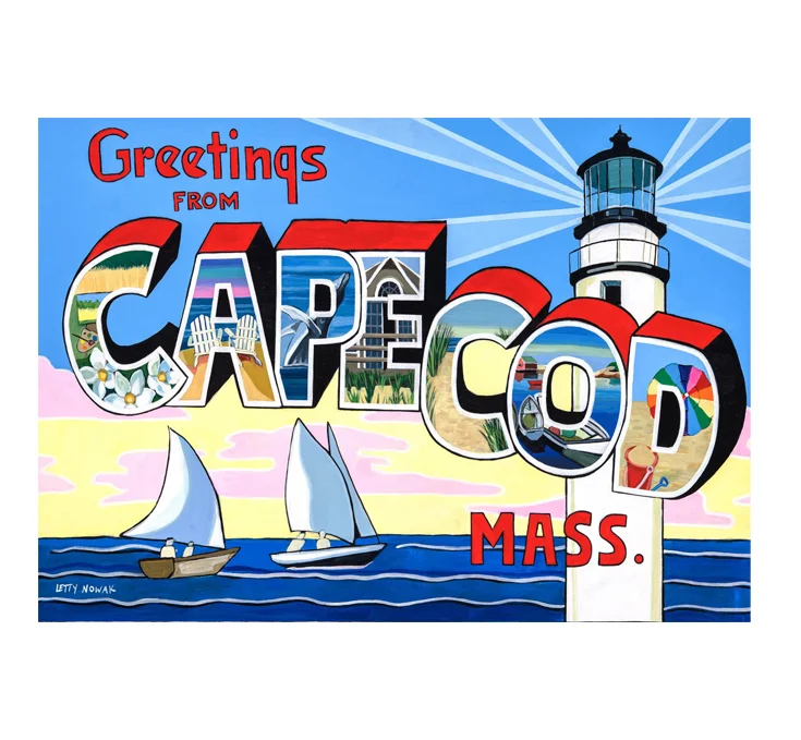 Cape Cod Stickers, Postcards, and Hats — Red Bike Brand