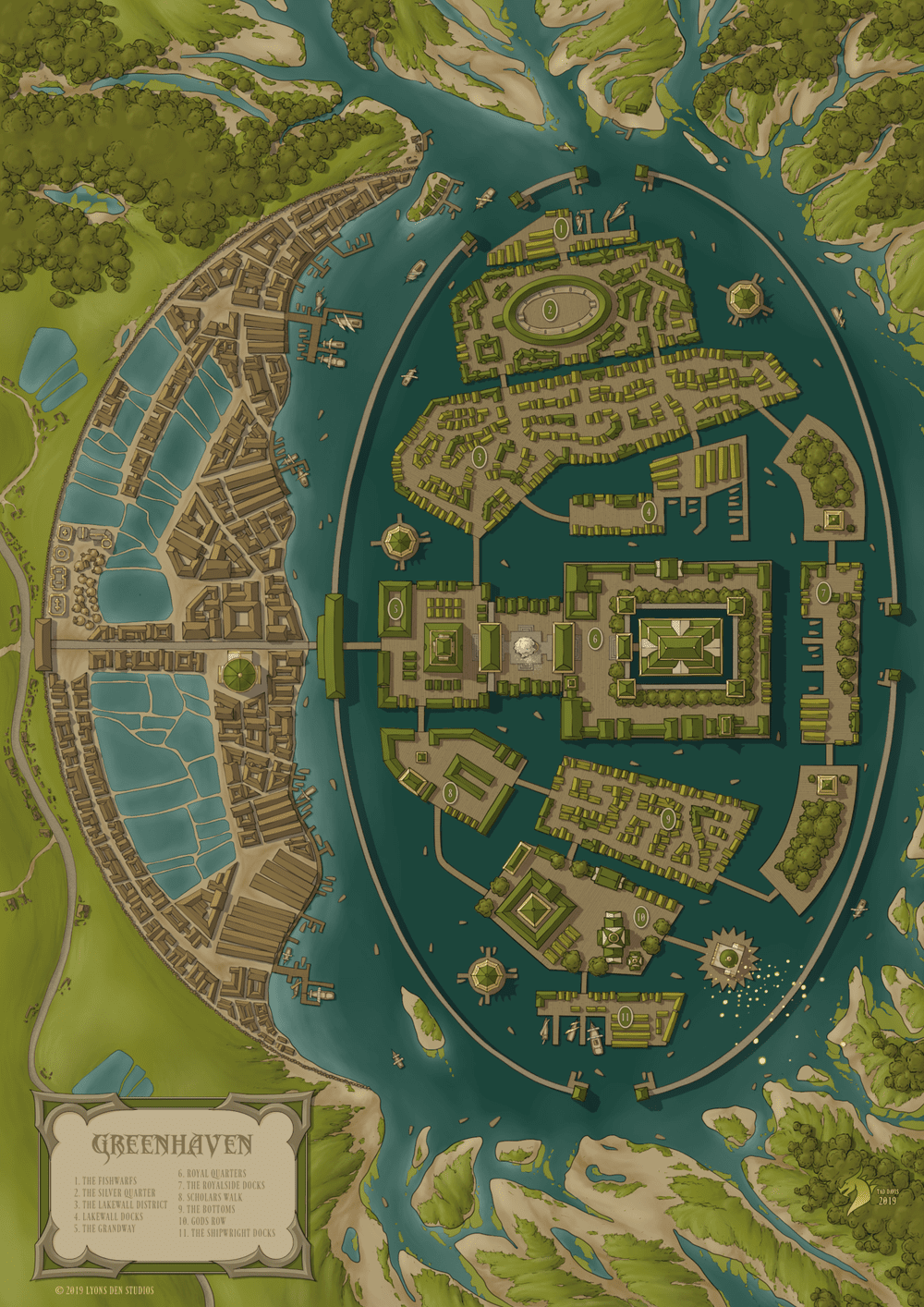 Fantasy Island City Map