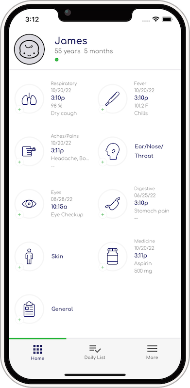 Health Symptom Tracker App for iOS and Android — Talli