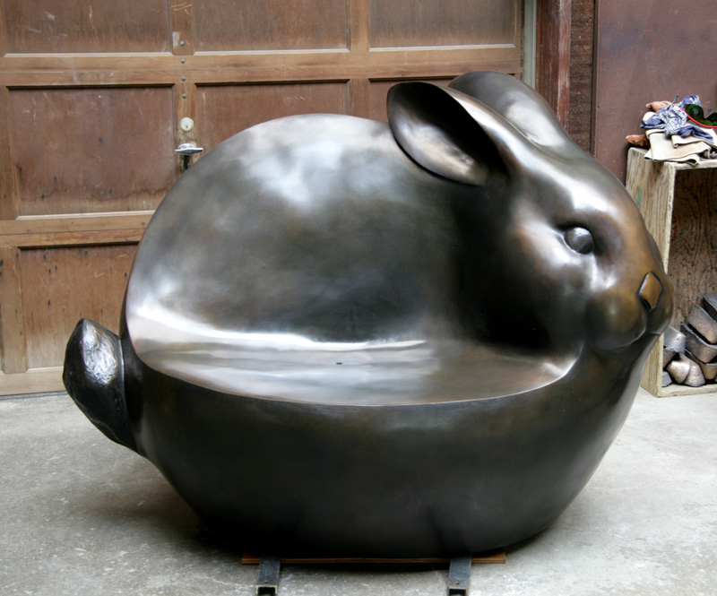 Rabbit Bench Completed — Georgia Gerber