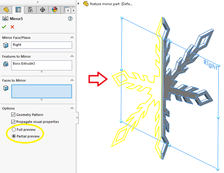 Solidworks Surfaces Mirror