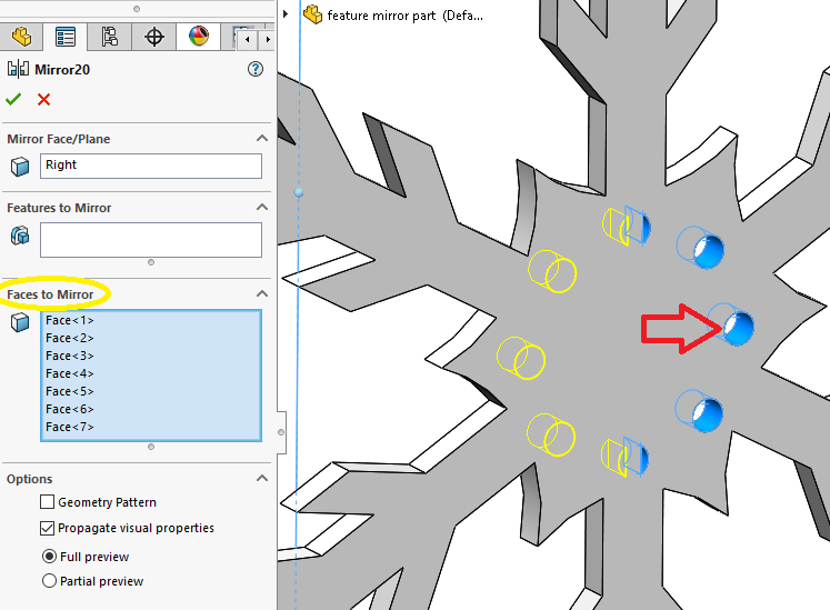 Solidworks Surfaces Mirror