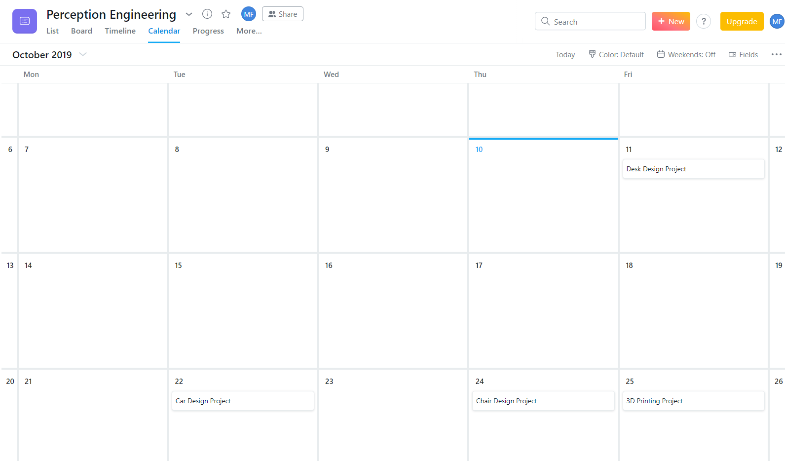 Project Management Using Asana — Perception Engineering