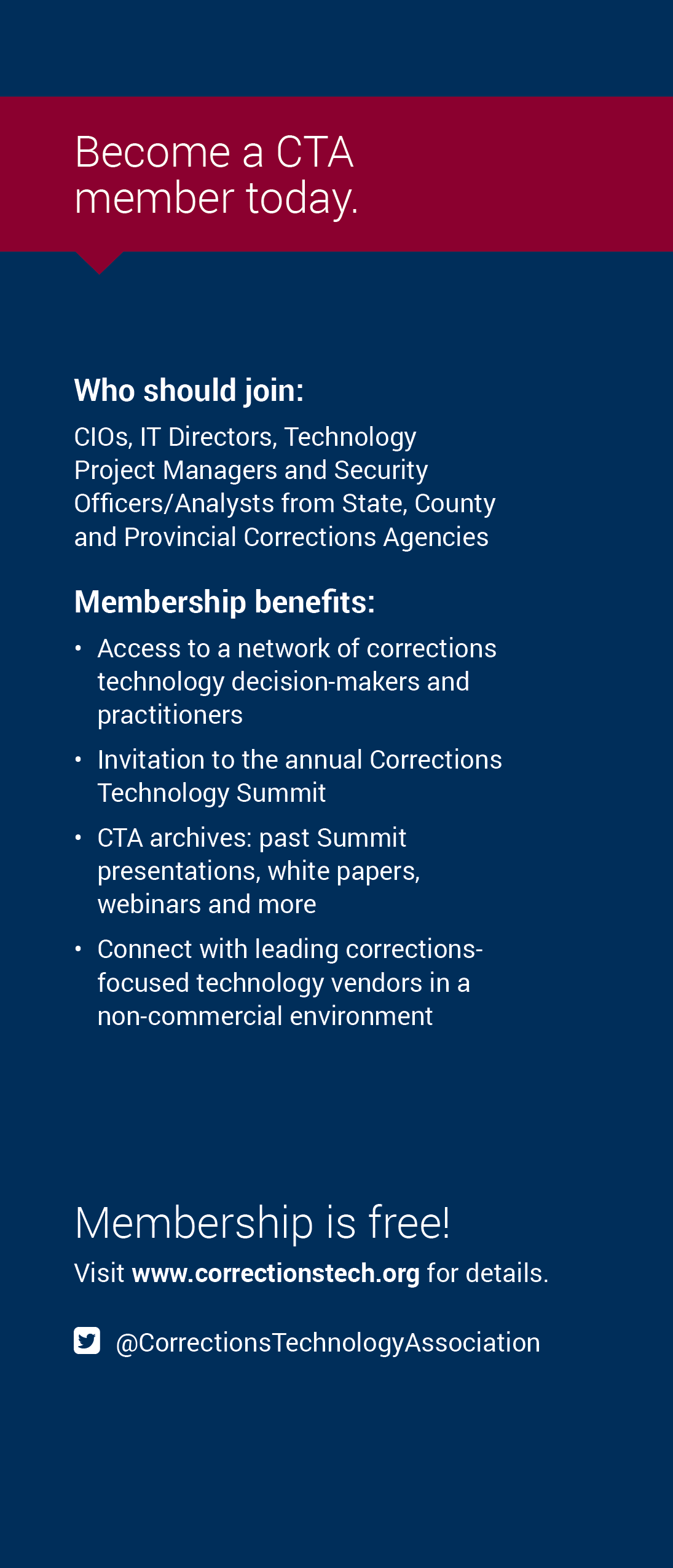 CTA BROCHURE — Corrections Technology Association
