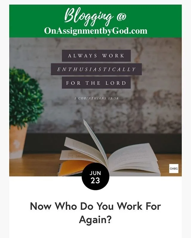 Reassurance — ON ASSIGNMENT BY GOD