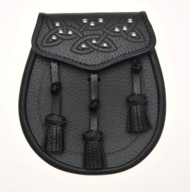 Brown Jacobite Pouch Sporran from Slanj Kilts | Glasgow Kilt Hire | Buy ...