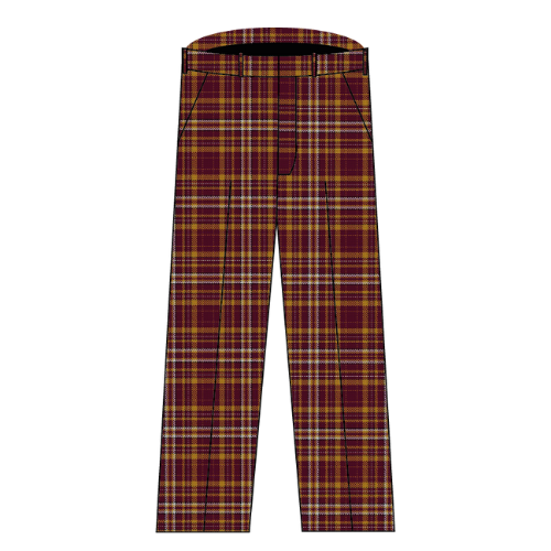 Standard Motherwell F.C. Tartan Trews in Mediumweight Wool from Slanj ...
