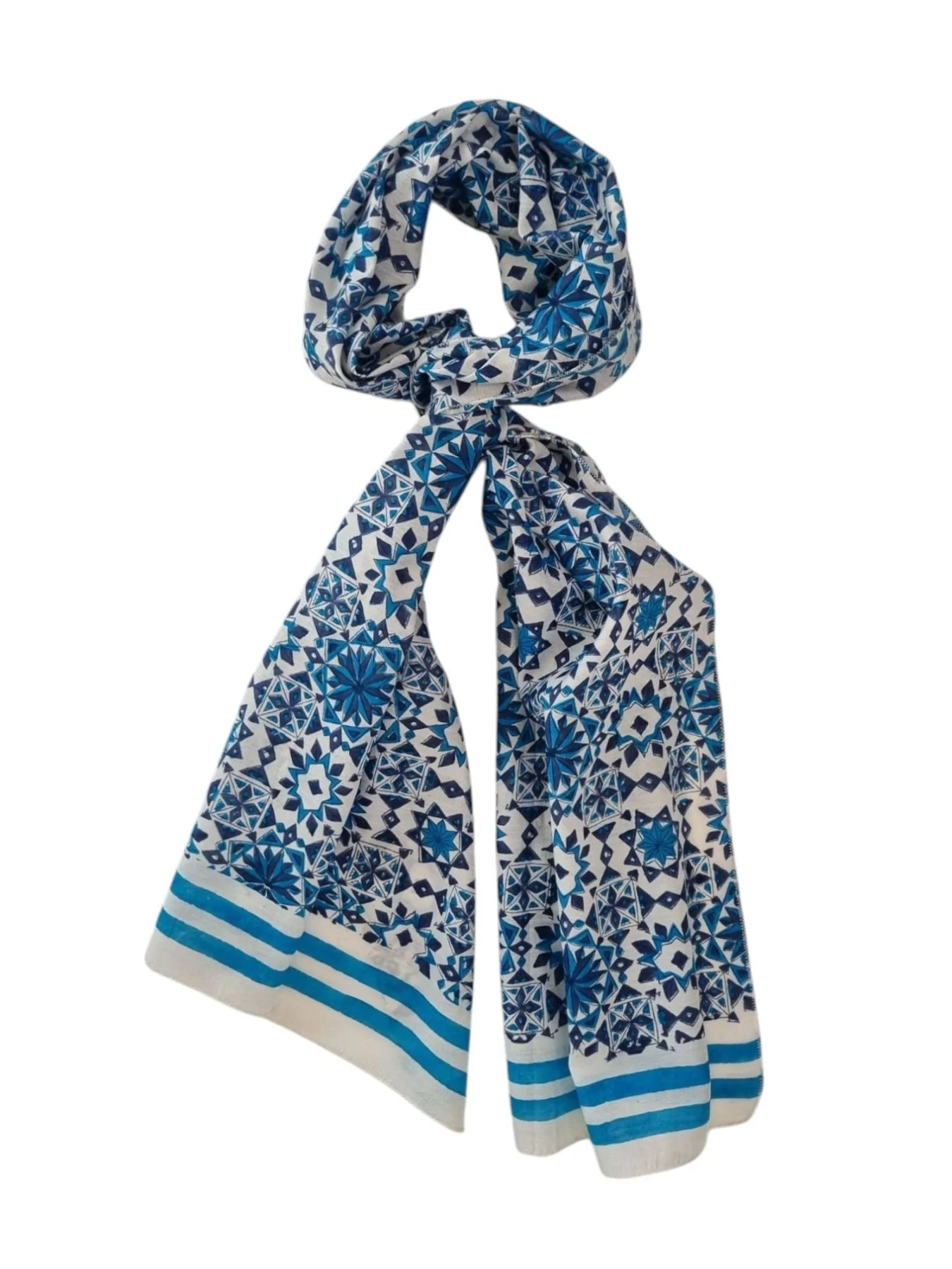Fair Trade Hand Block Printed Ethical Scarves UK | Organic Cotton ...
