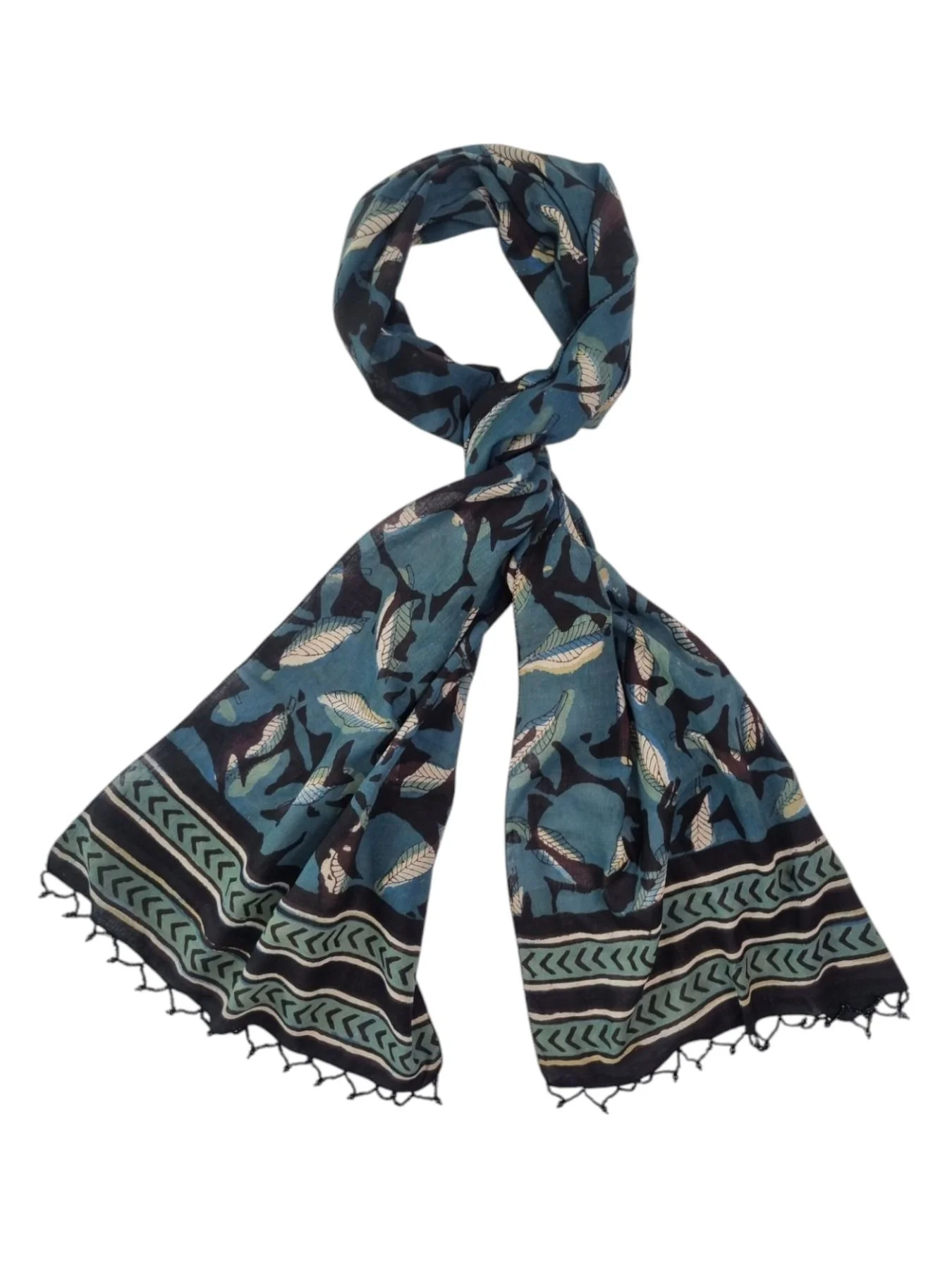 Fair Trade Hand Block Printed Ethical Scarves UK | Organic Cotton ...