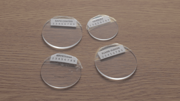 Special Watch Crystals Scratch Tested: Hardlex, Flame Fusion ...
