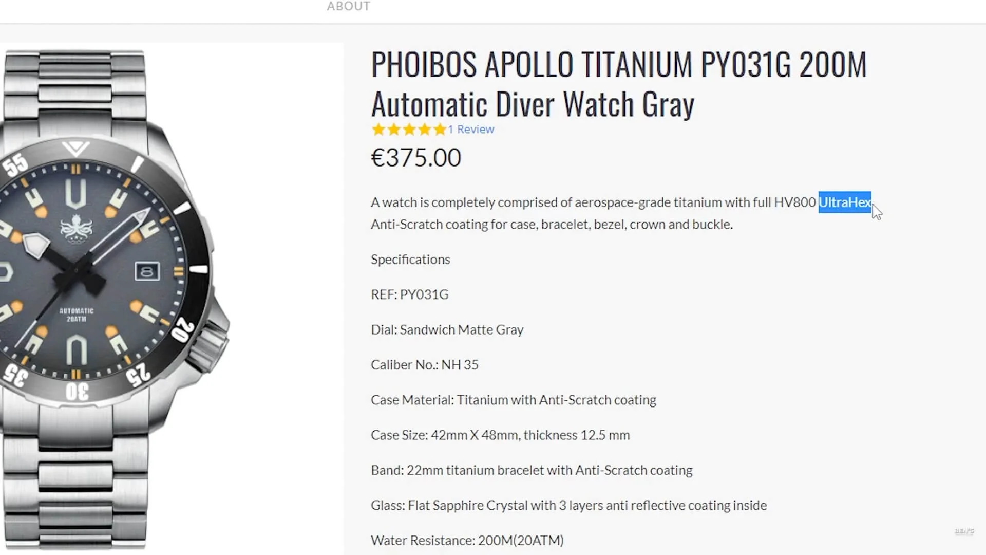 Phoibos Apollo Titanium Review | Great Quality, But… — Ben's Watch Club