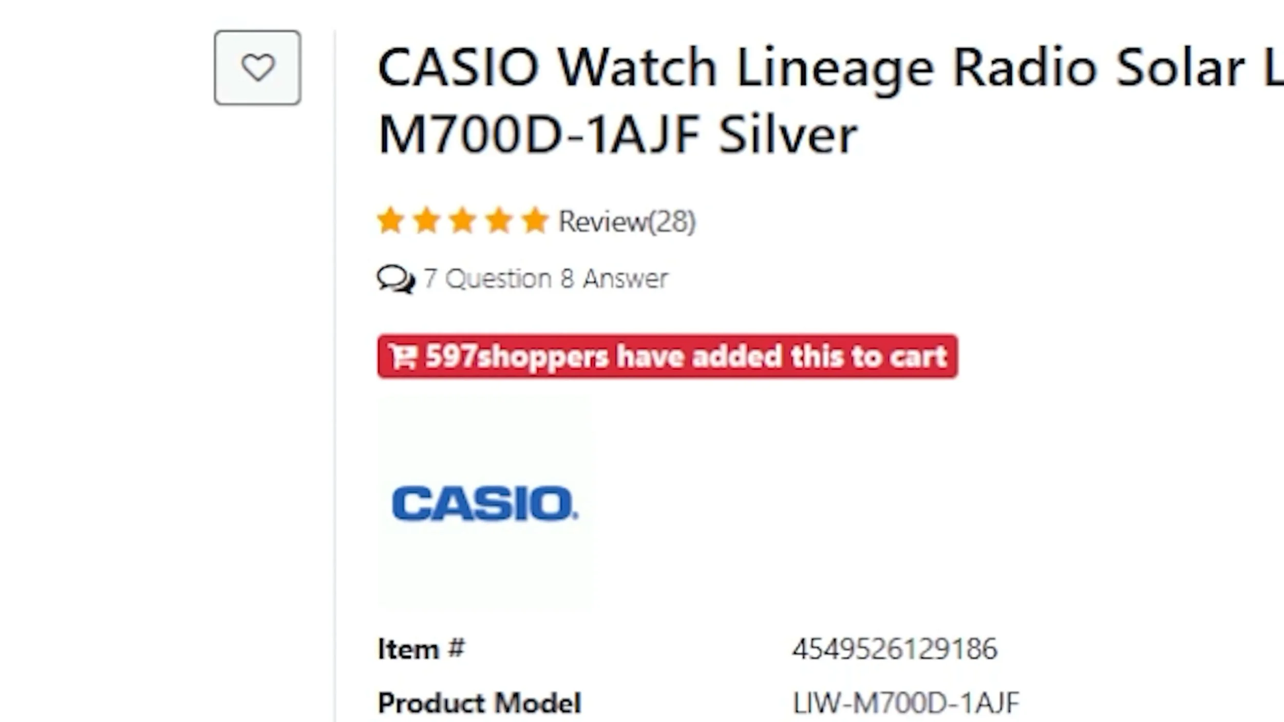 Casio Lineage LIW-M700D | This Is Japan's Best-Selling Watch — Ben's ...