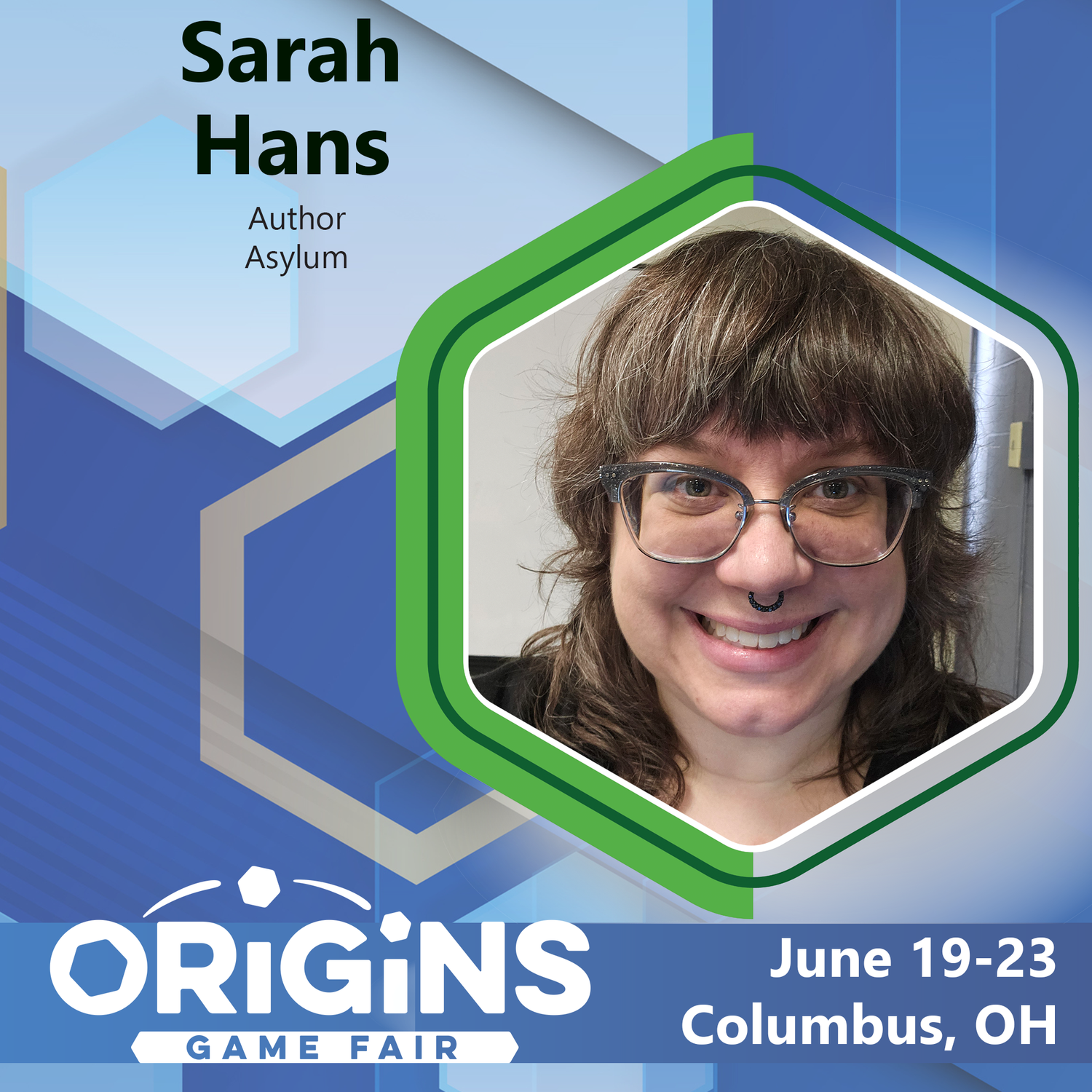Sarah Hans — Origins Game Fair