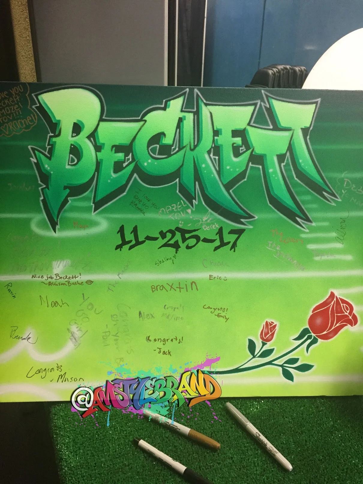 Graffiti Sign In Boards — AM Style Entertainment
