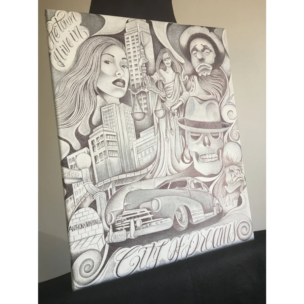 Lowrider Arte Skulls